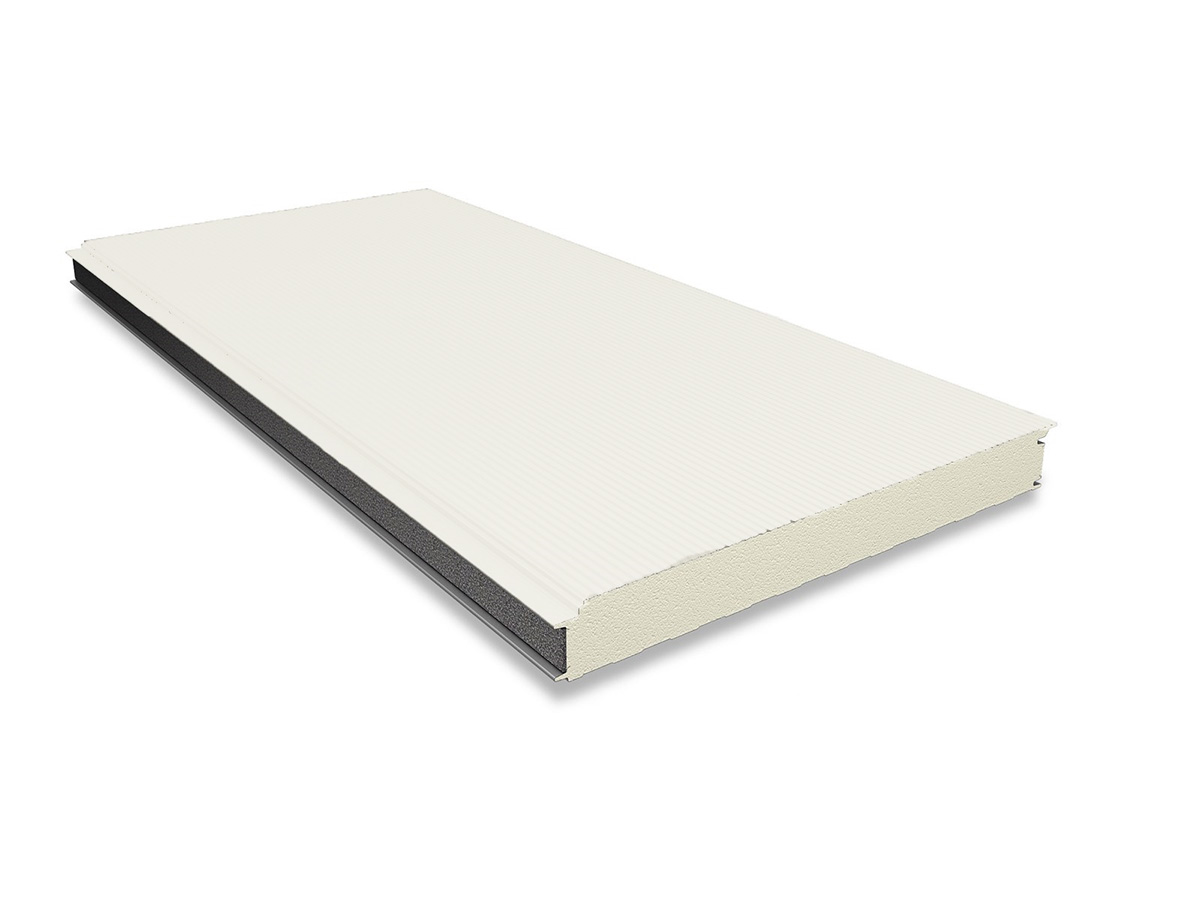 SAB blind PIR sandwichpaneel wand, type WB, M16L (Micro-rib), 80mm, 0 ...