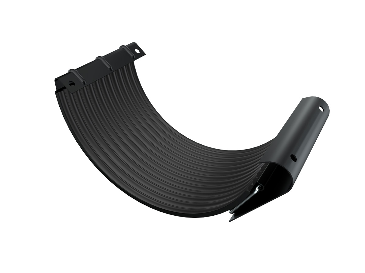 Verzinkt stalen goot-verbindingsstuk met rubber, zwart, tbv. goot type ...