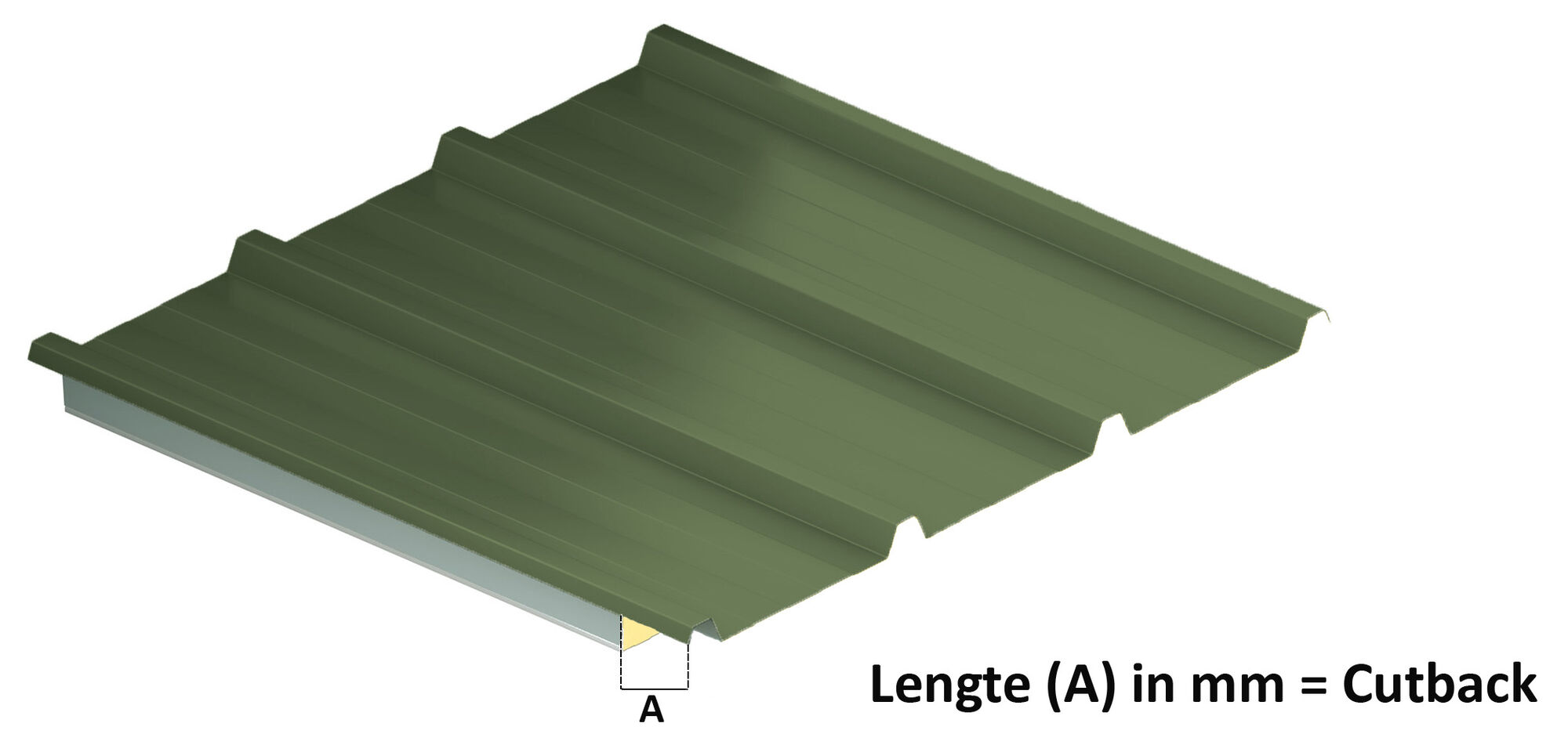 SAB PIR sandwichpaneel, D TL, 40/70mm, SP25